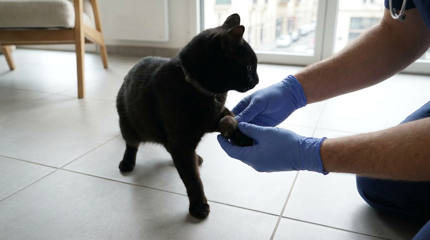 Je surveillais la patte gonflée de mon chat depuis des jours en pensant ...
